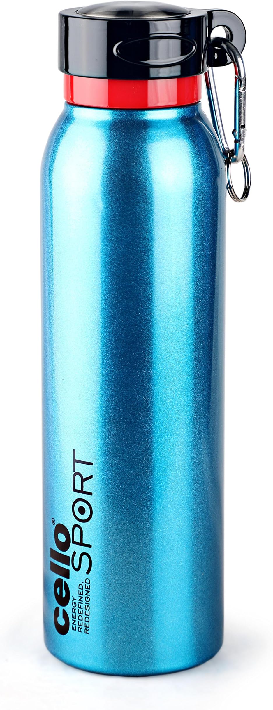 Cello Refresh Vacuum Insulated Flask 750ml, Silver | Hot and Cold Water ...