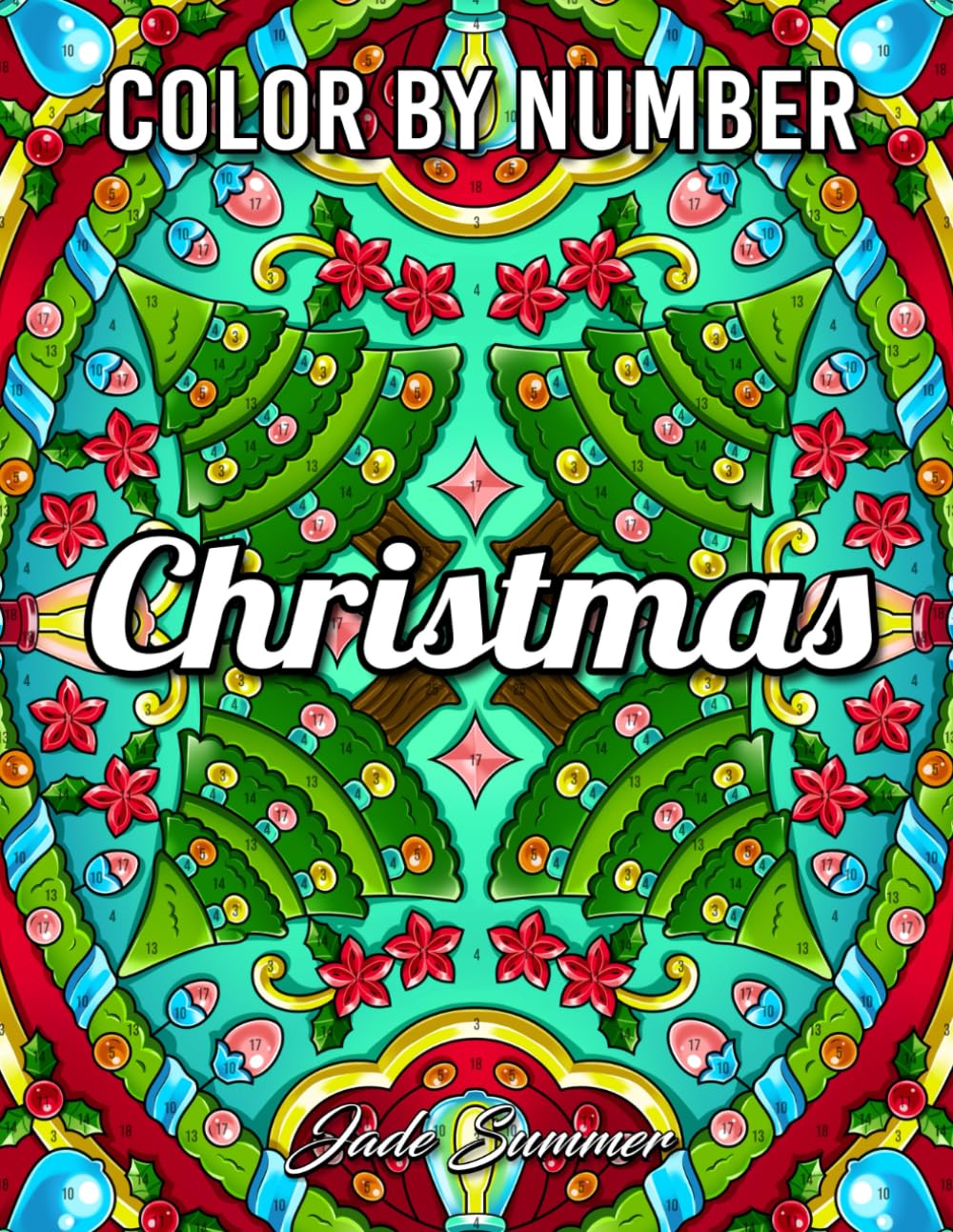 Amazon.com: Color by Number Christmas: An Adult Coloring Book with Fun ...