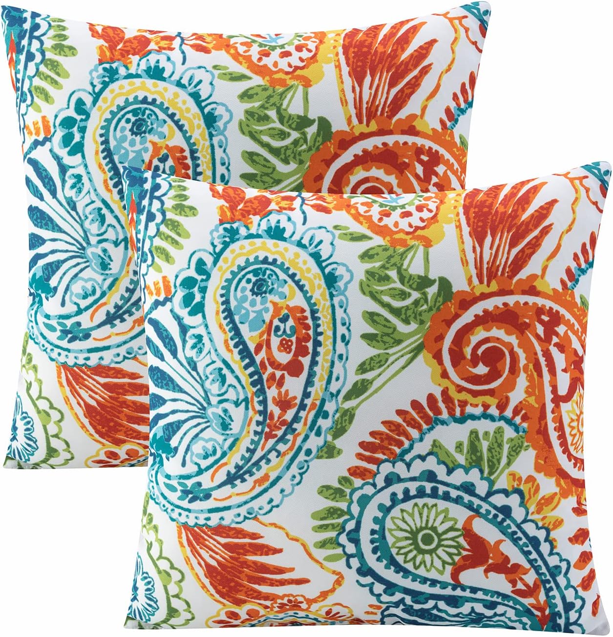 Amazon.com: Comfort Classics Inc. Set of 2 Indoor/Outdoor Throw Pillow ...