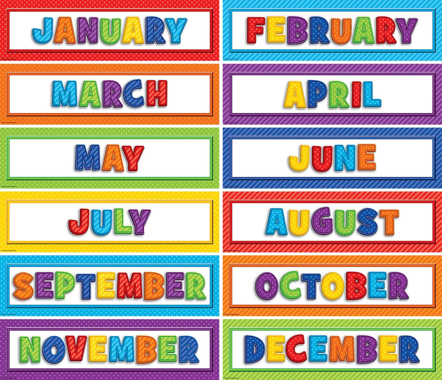 Amazon.com : Playful Patterns Monthly Headliners : Office Products