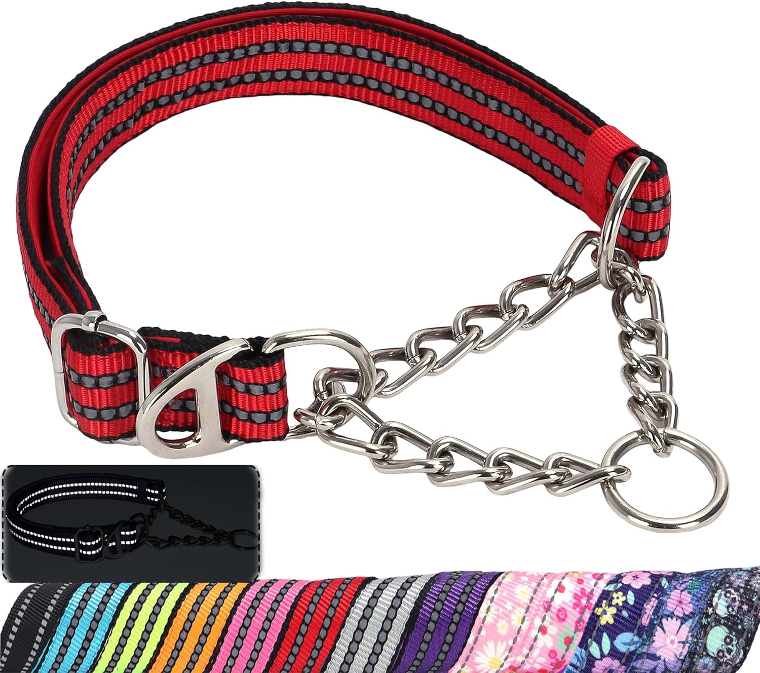 Amazon.com: Martingale Dog Collar for Training,Adjustable No Pull ...