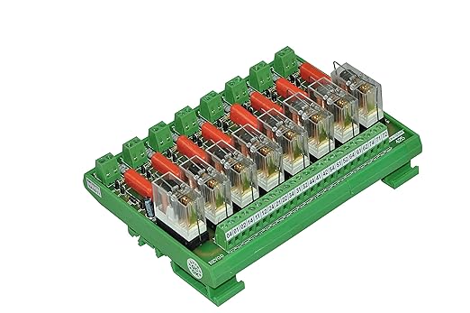 Shavison 8 Channel Relay Module, 1C/O, OEN Relay, 230VAC Coil, Isolated ...