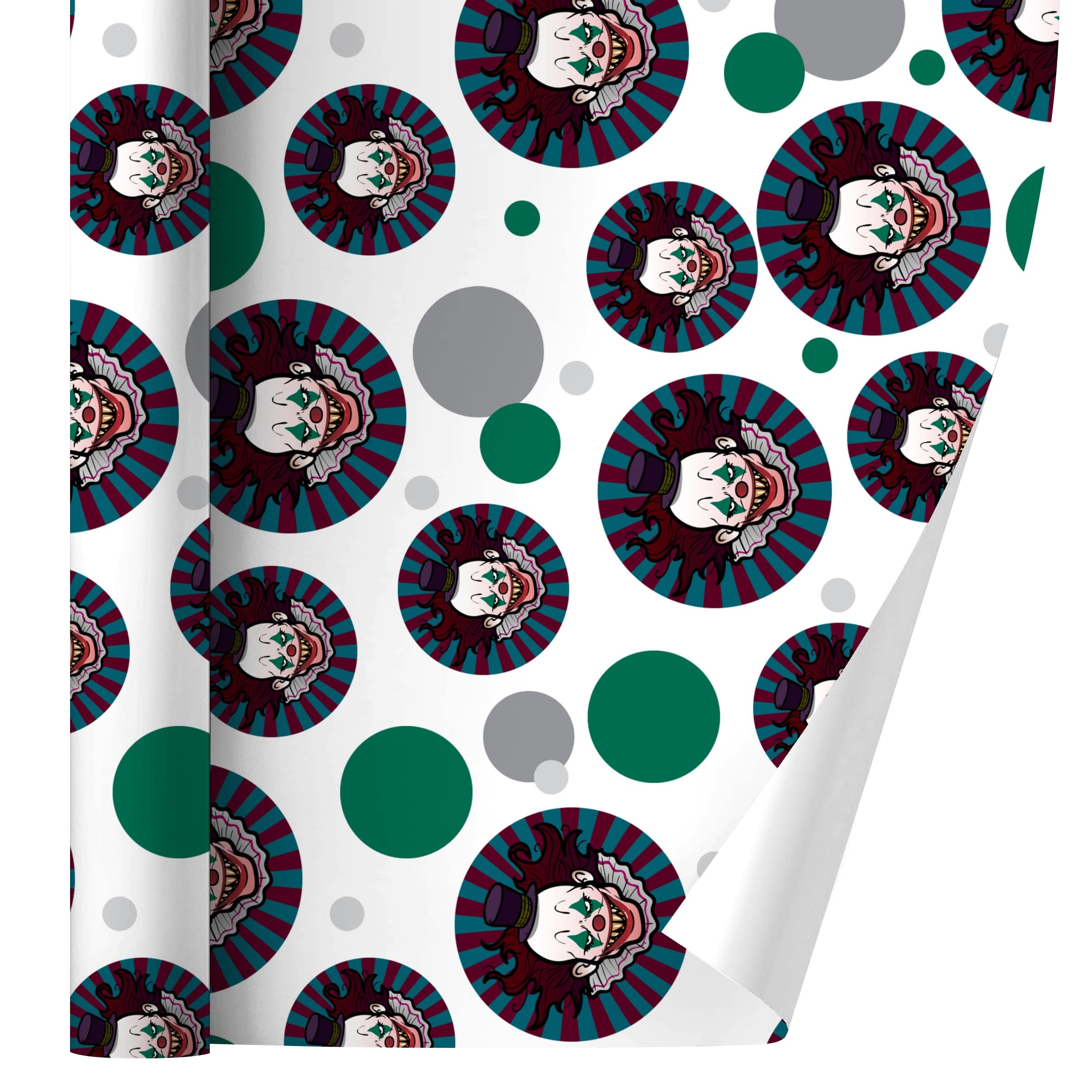 Amazon.com: GRAPHICS & MORE Creepy Clown with It's Balloon Gift Wrap ...