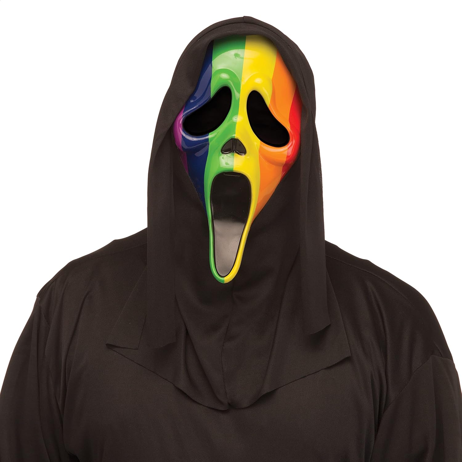 Amazon.com: Fun World Officially Licensed Ghost Face Pride Adult Mask ...