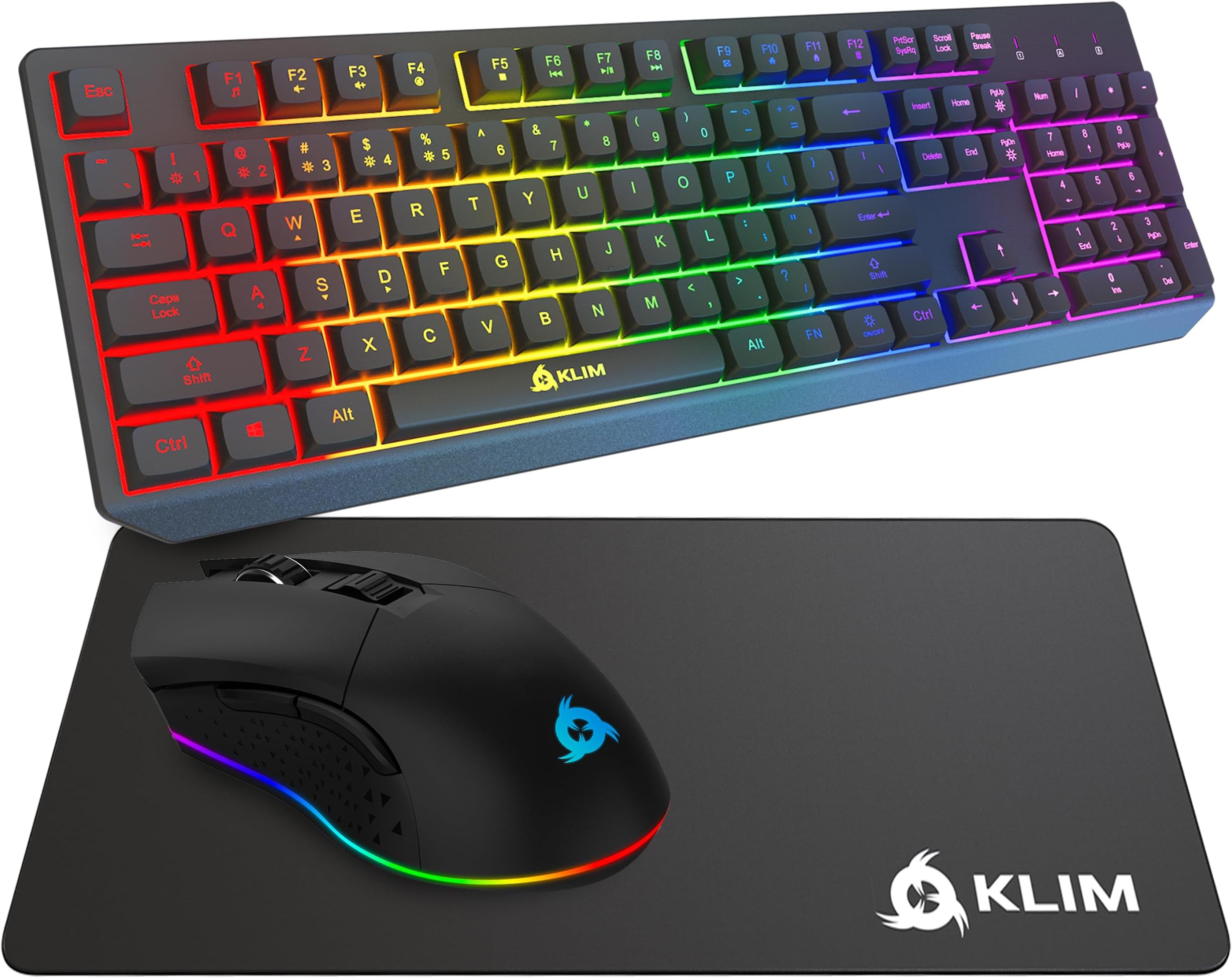 Amazon.com: KLIM Blaze & Chroma Wireless Bundle & XXL Mousepad - New ...