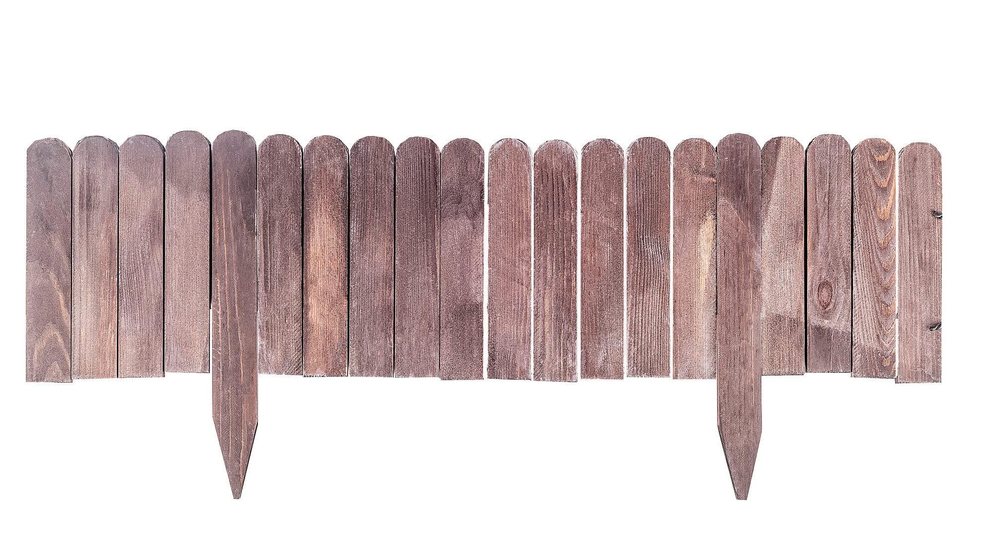 JULMAI Wood Landscape Edging Border, 12" Tall by 40" Wide, Decorative ...