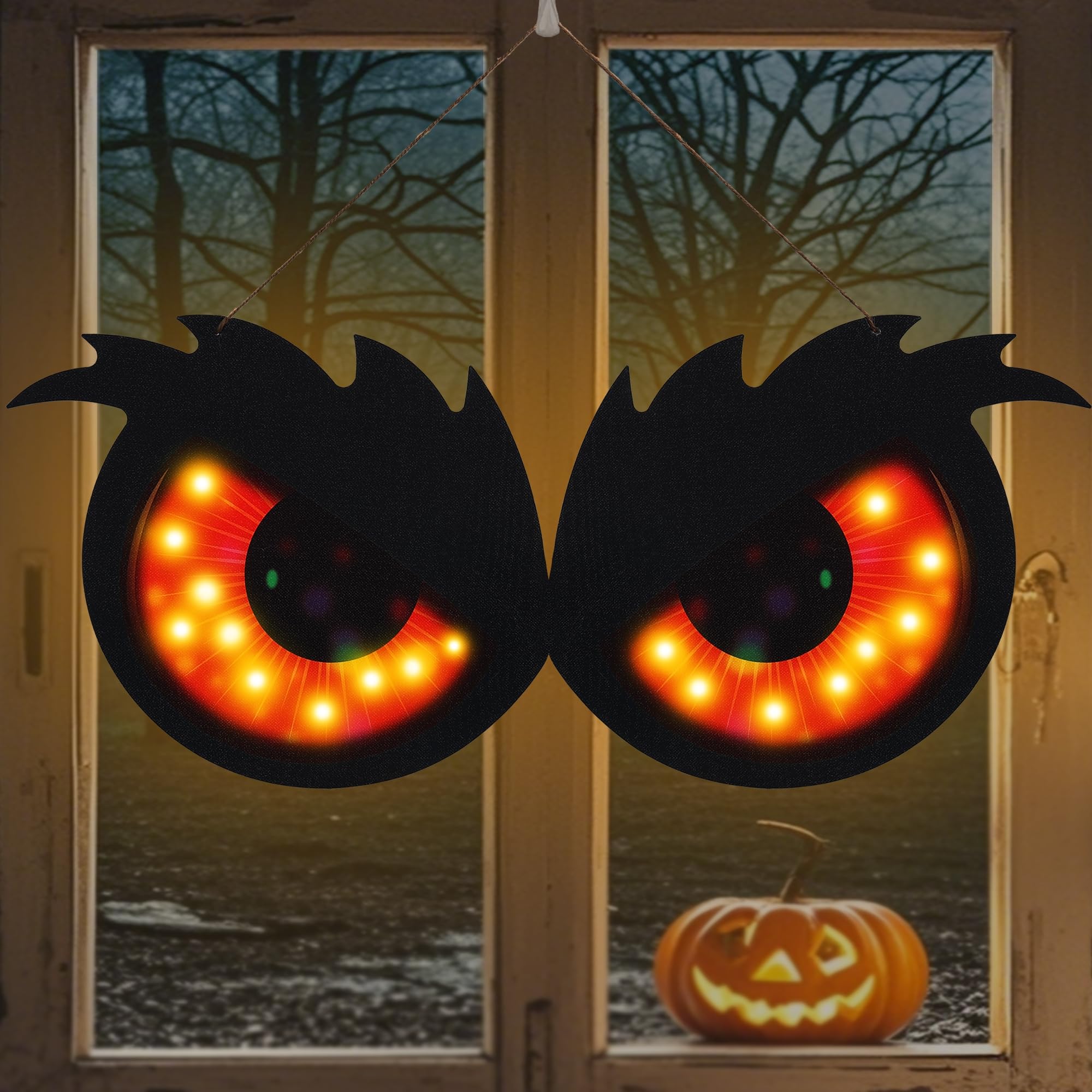 Amazon.com: Goolife Halloween Window Decorations, 23" Large Spooky Eyes ...