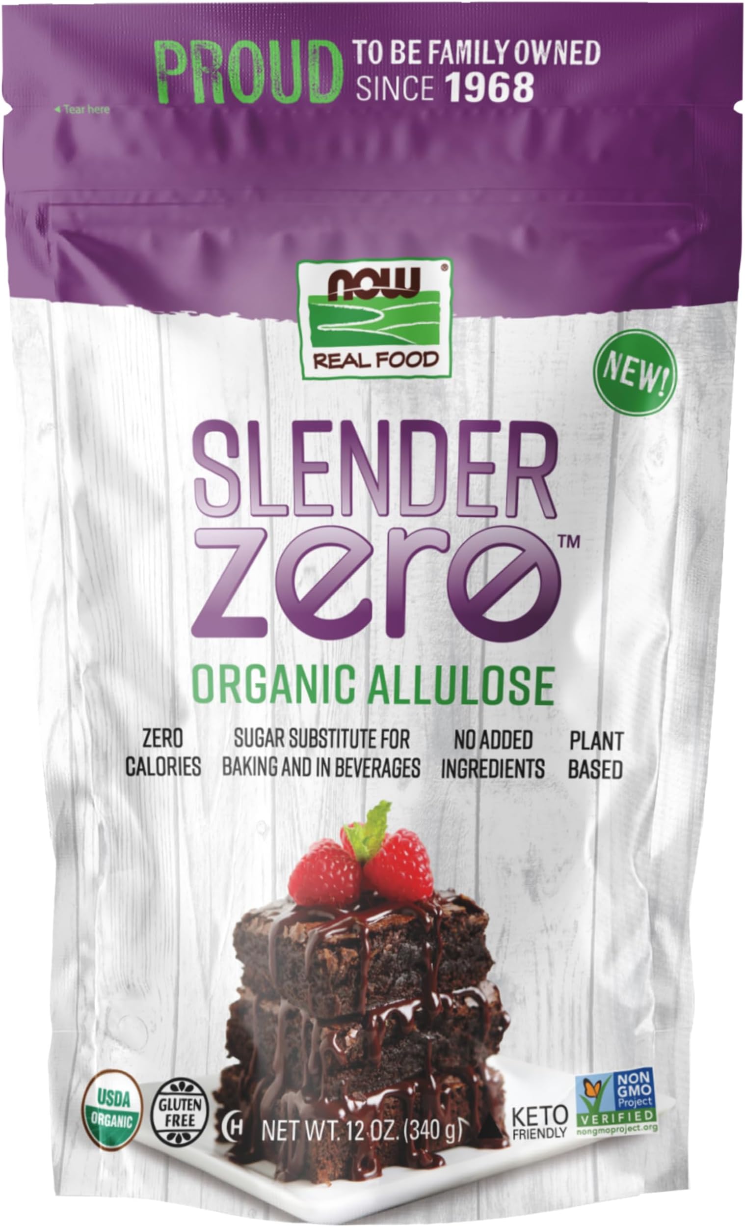 Amazon.com: NOW Real Food, Slender Zero, Organic Allulose, Zero ...