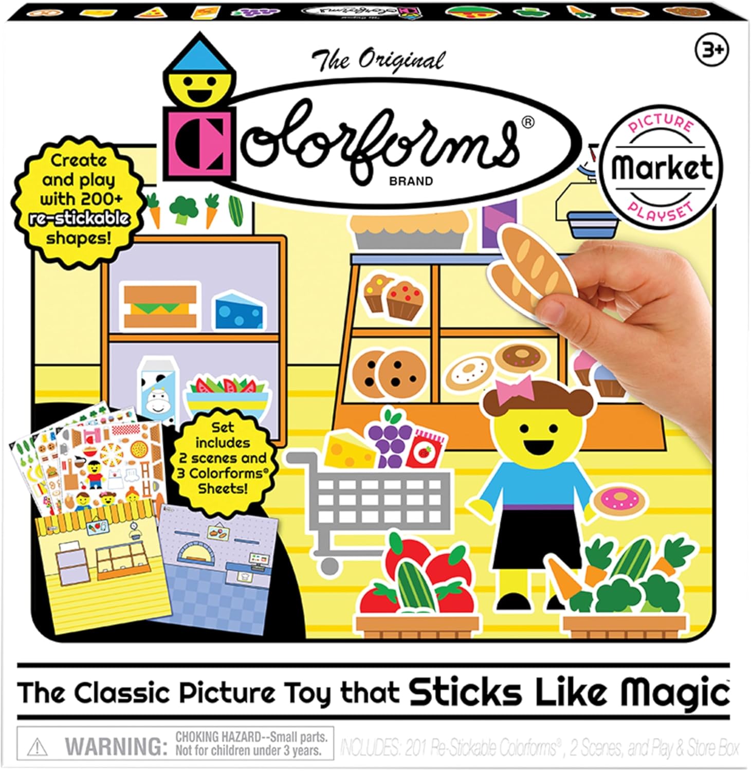 Amazon.com: Colorforms Picture Play Set for 3+Years - Market : Toys & Games