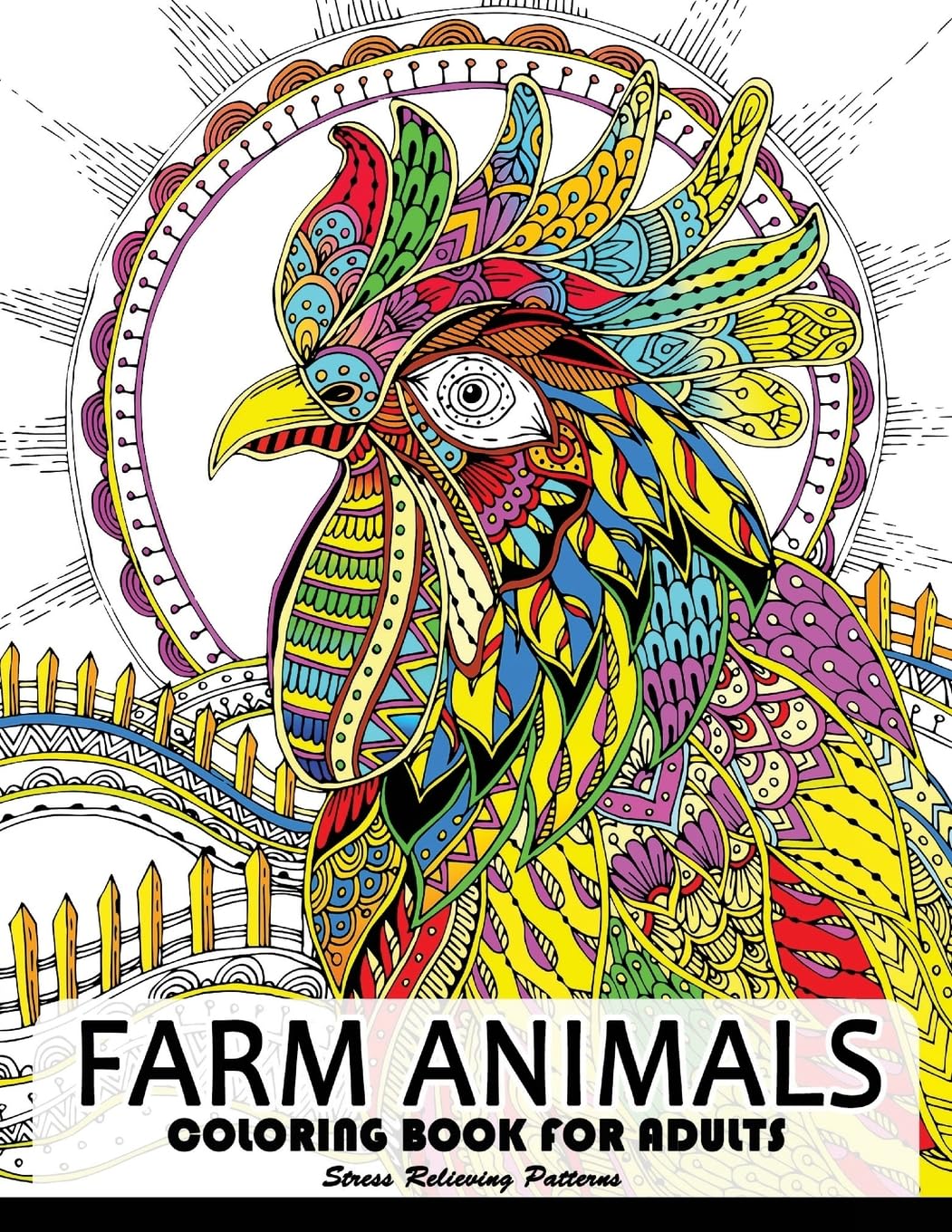 Amazon.com: Farm Animal Coloring Books for Adults: Animal Relaxation ...