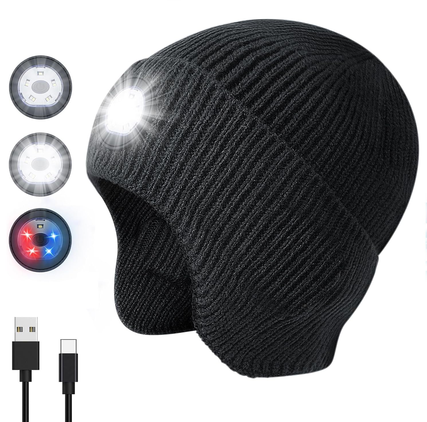 Beanie Hat with Light, Upgraded Beanie Hat with Light Built in, Unisex ...