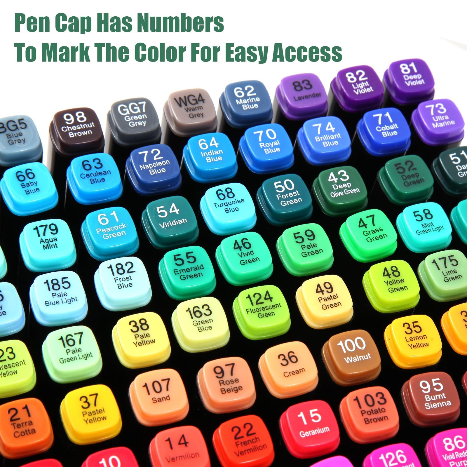 Snapklik.com : 120 Colors Alcohol Markers Set, Dual Tips Blender Art ...