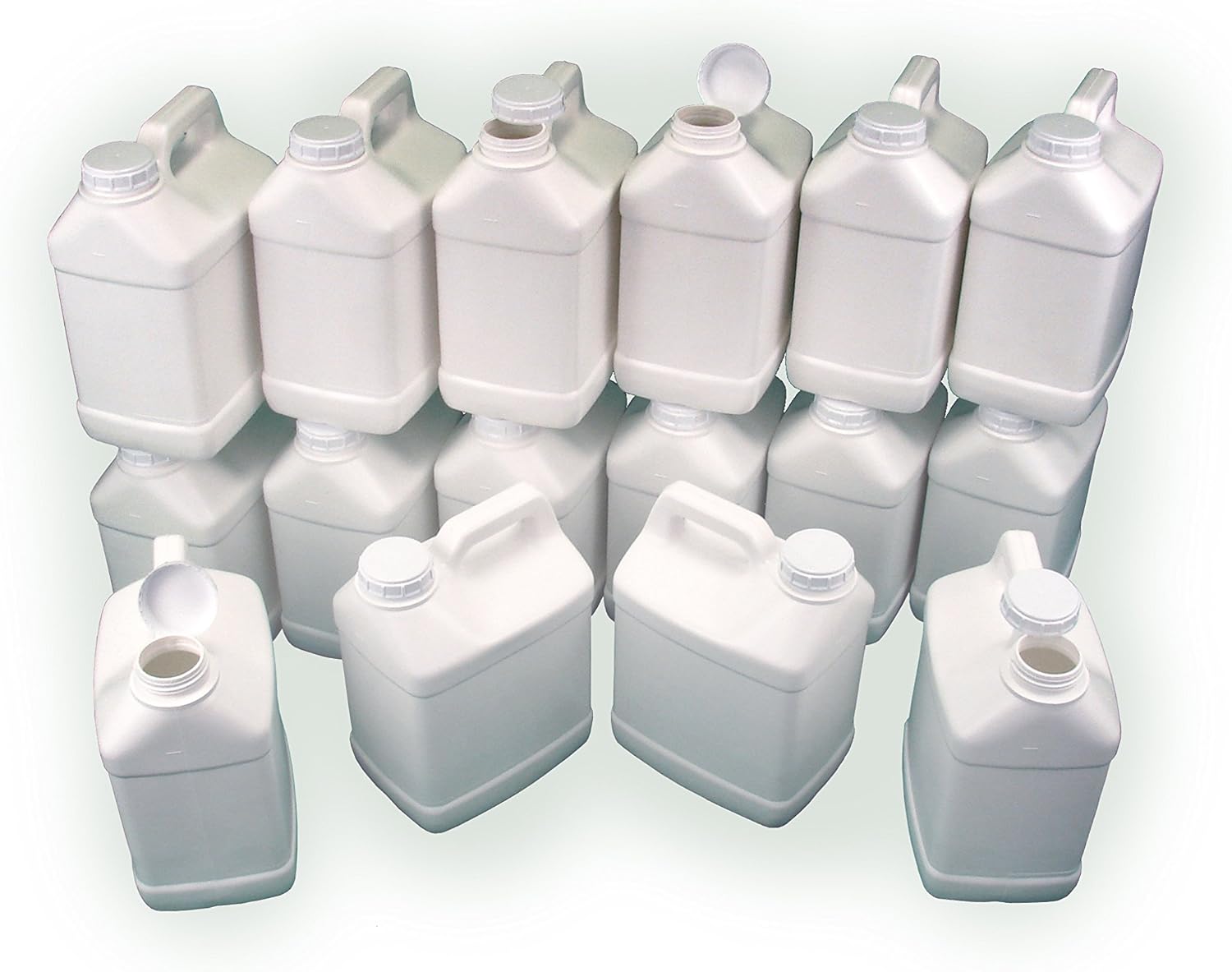 Amazon.com: 2 Gallon Plastic F-Style Jugs With 63mm Caps, Pack of 16