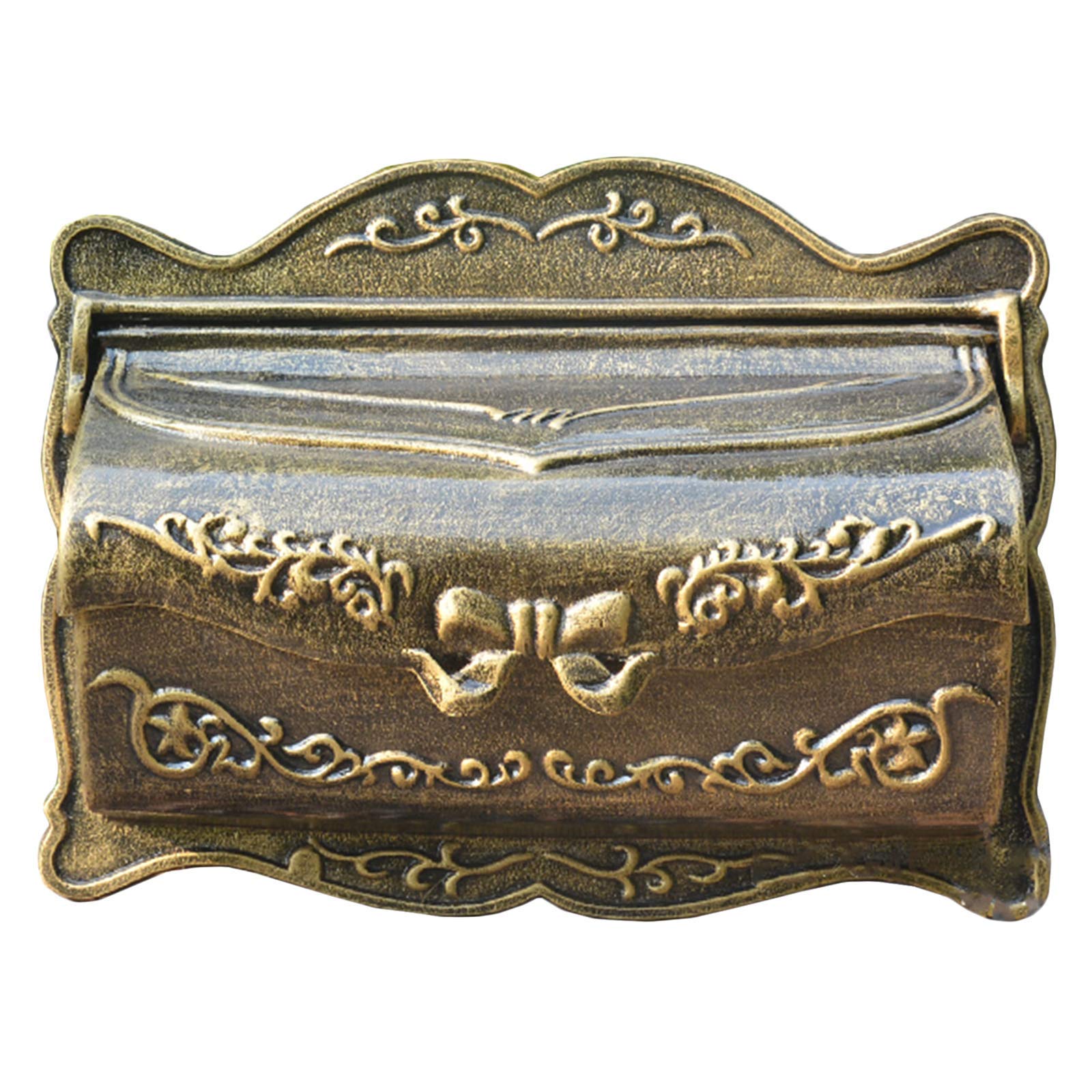 Buy Wall ed Mailbox - Cast Aluminium Mail Box - Classic Design Heavy ...