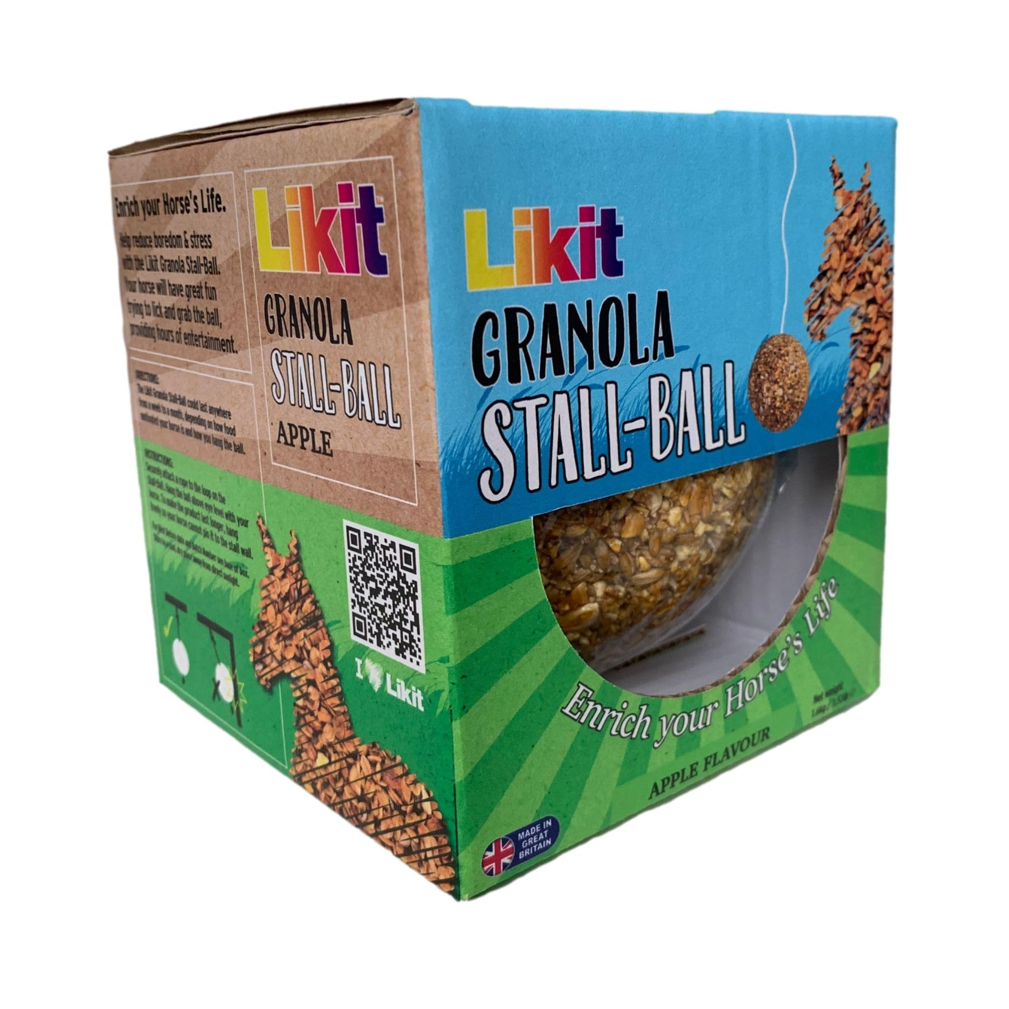 Likit Granola Stall-Ball Horse Treat 1.6kg | Flavours Apple, Mixed ...