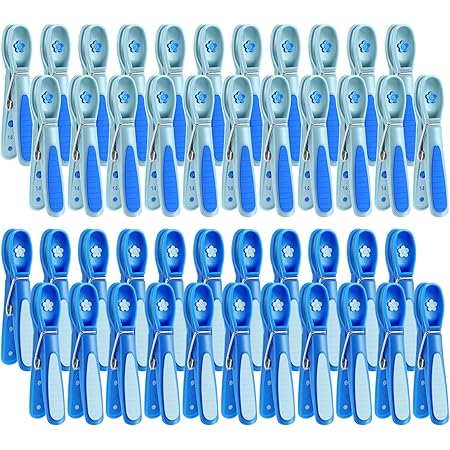 Addis Soft Clip Plastic Large Clothes Washing Line Pegs, Pack of 20 ...