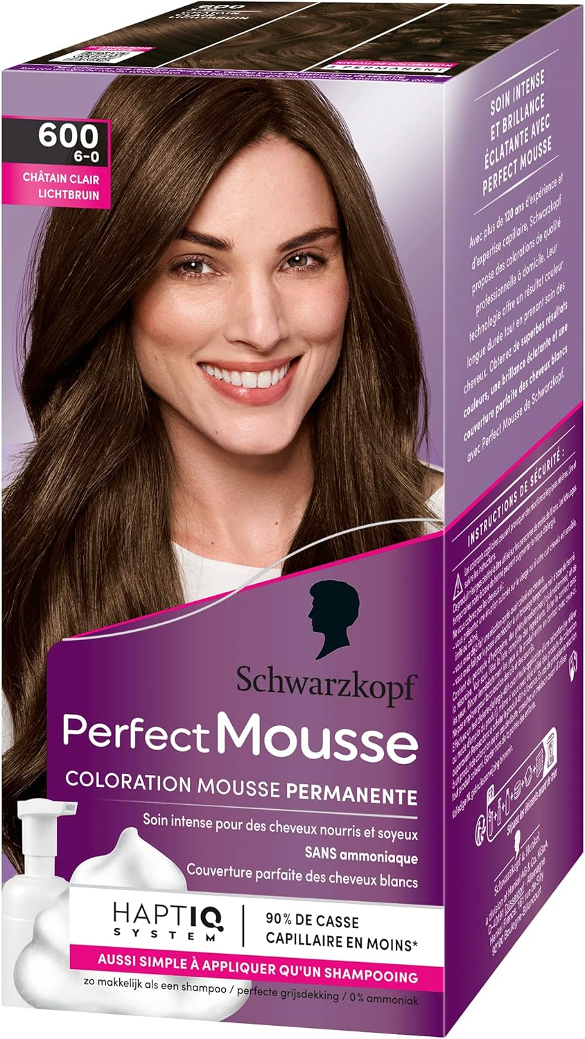 Schwarzkopf - Perfect Mousse - Hair Colour - Ammonia-Free Permanent ...