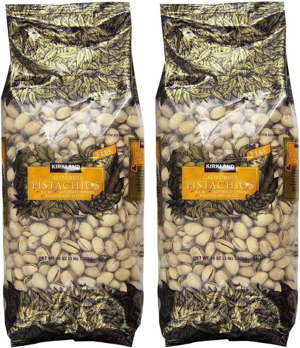Amazon.com : Kirkland Signature In Shell Pistachios, 2 Pack (3 Pound ...