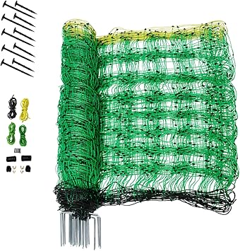 Amazon.com : Electric Fence Net/Double Pointed Sheep Netting Fence with ...