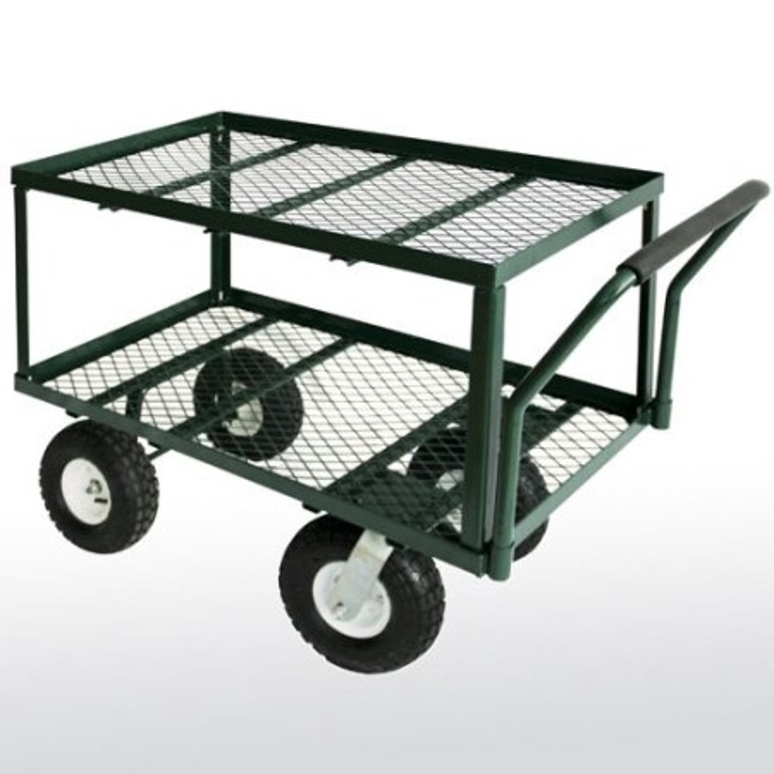 Muscle Carts Heavy Duty 2 Tier Wagon Wheel Green | Desertcart Seychelles