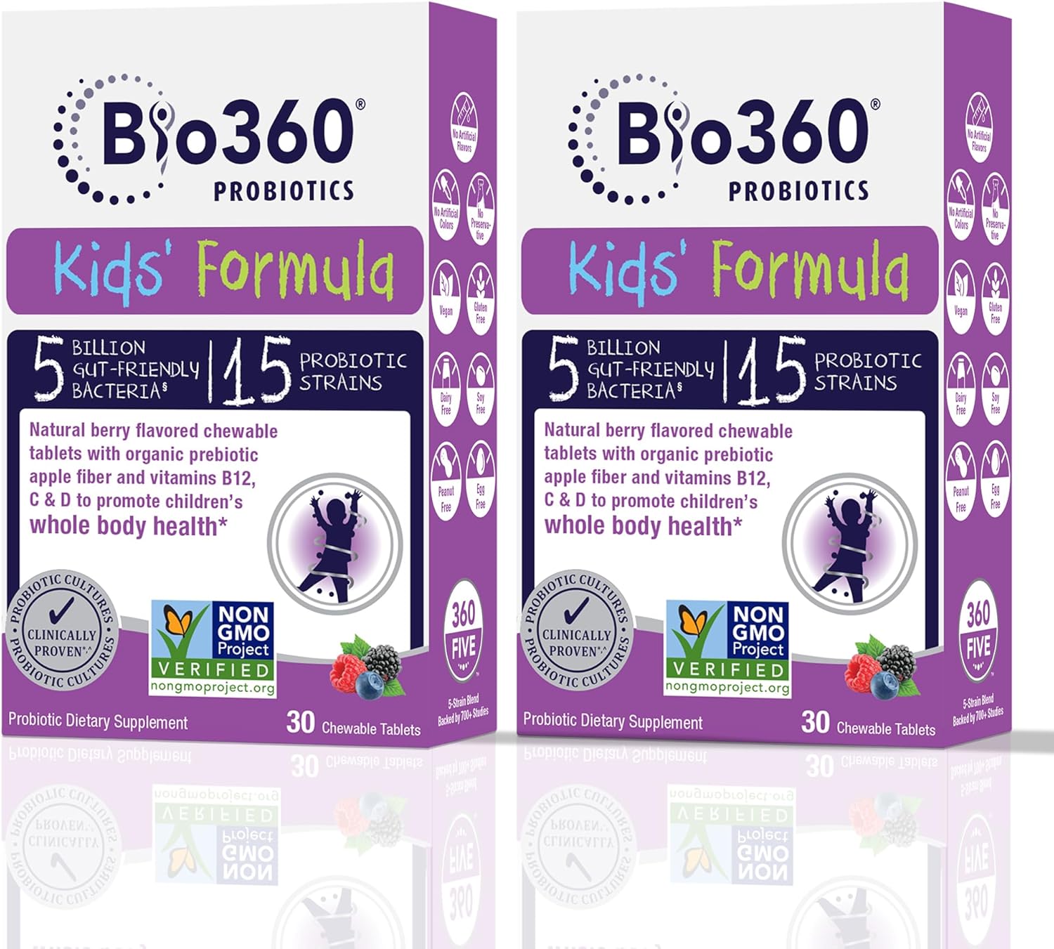 Amazon.com: Bio360 Probiotics for Kids - 15 Strains & 5 Billion CFU ...