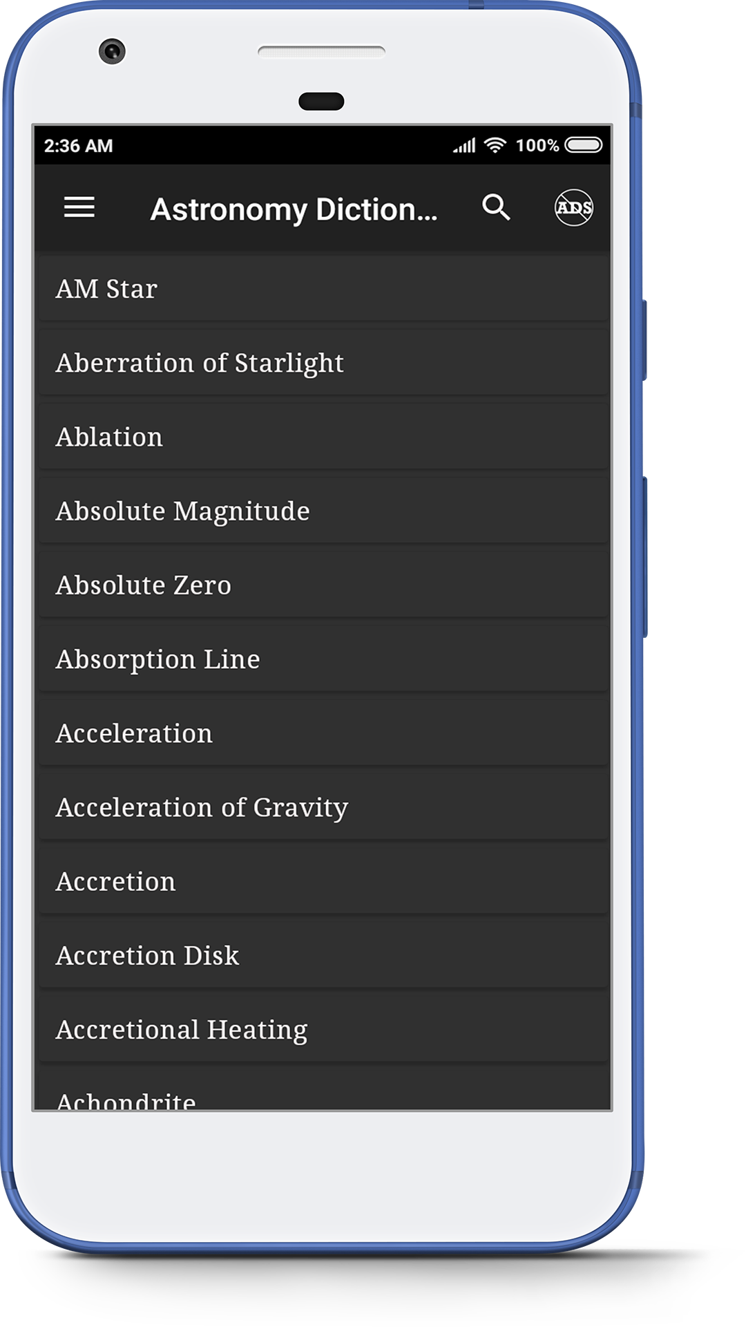 Astronomy Dictionary - App on the Amazon Appstore