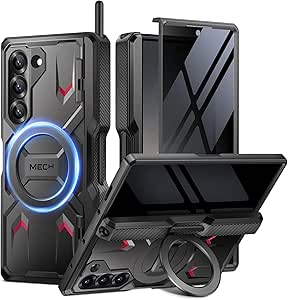 Amazon.com: TONGATE Magnetic for Z Fold 6 Case, [with S Pen Holder & Privacy Screen Protector ...