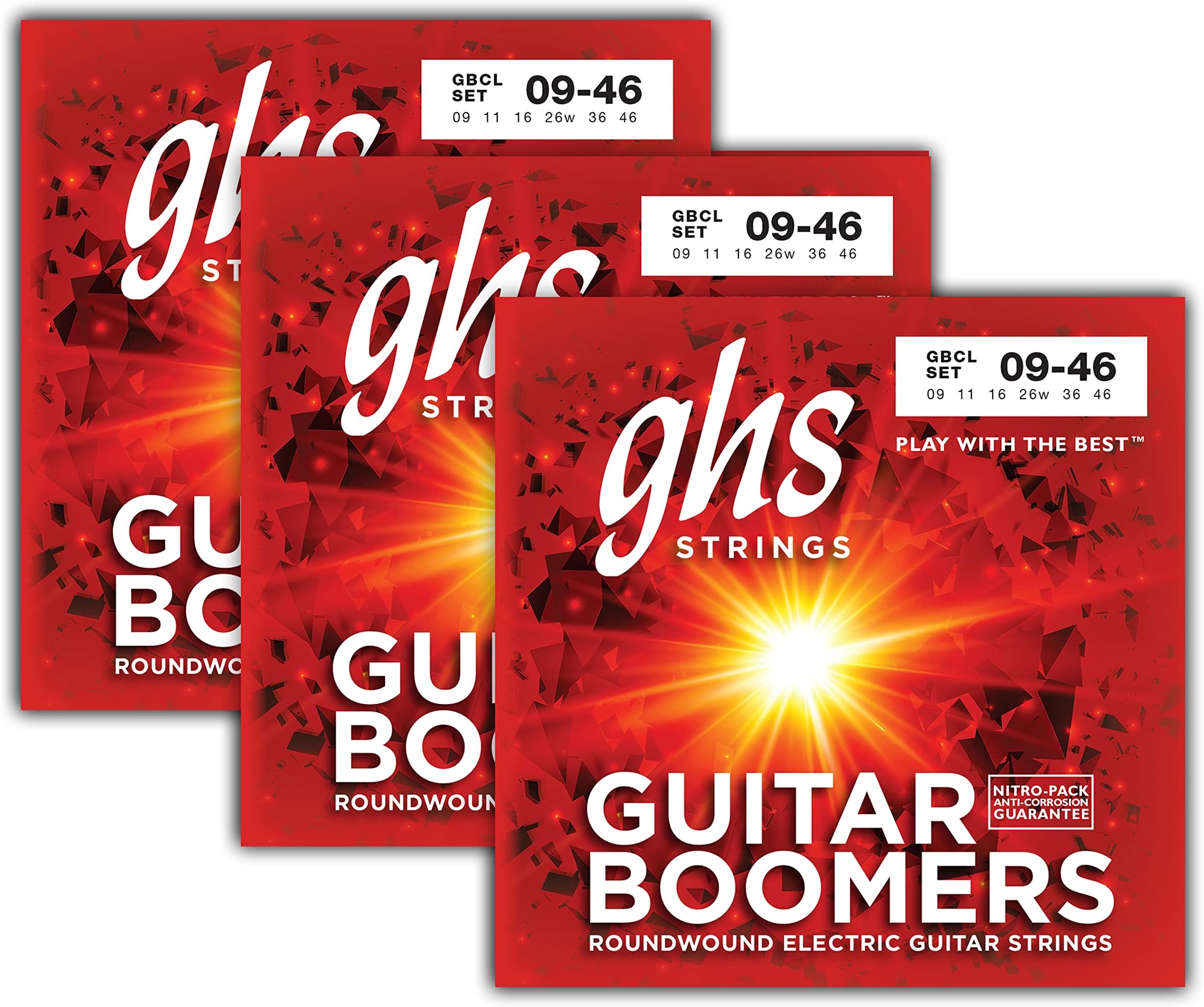 Amazon.com: GHS Strings - GBL-12 pack Nickel Plated Electric Guitar ...