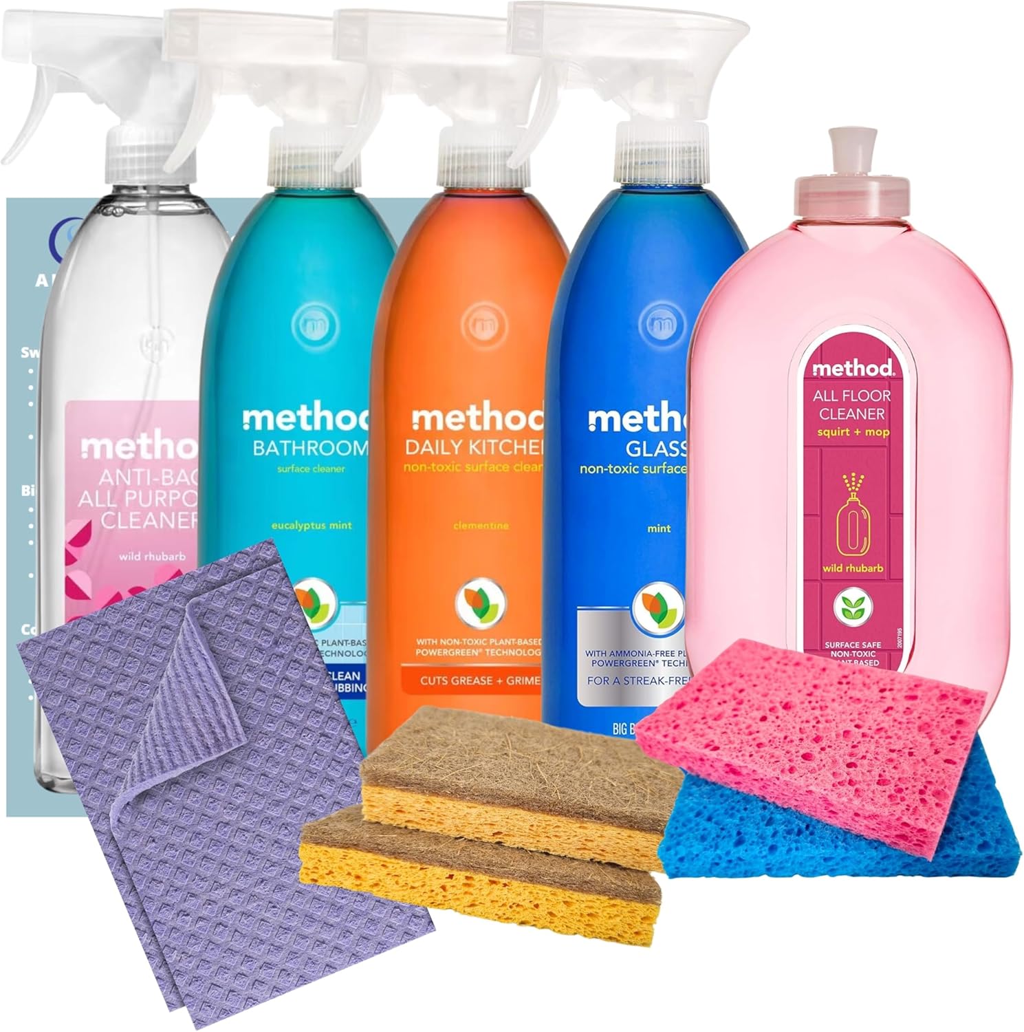 Cleaning Supplies Bundle With 5 x Method Cleaning Products (Floor ...