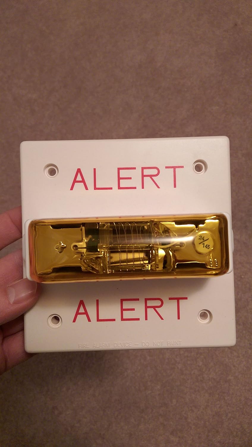 Amazon.com: COOPER WHEELOCK RSSWPA-2475W-ALW WP Amber Strobe with Alert ...