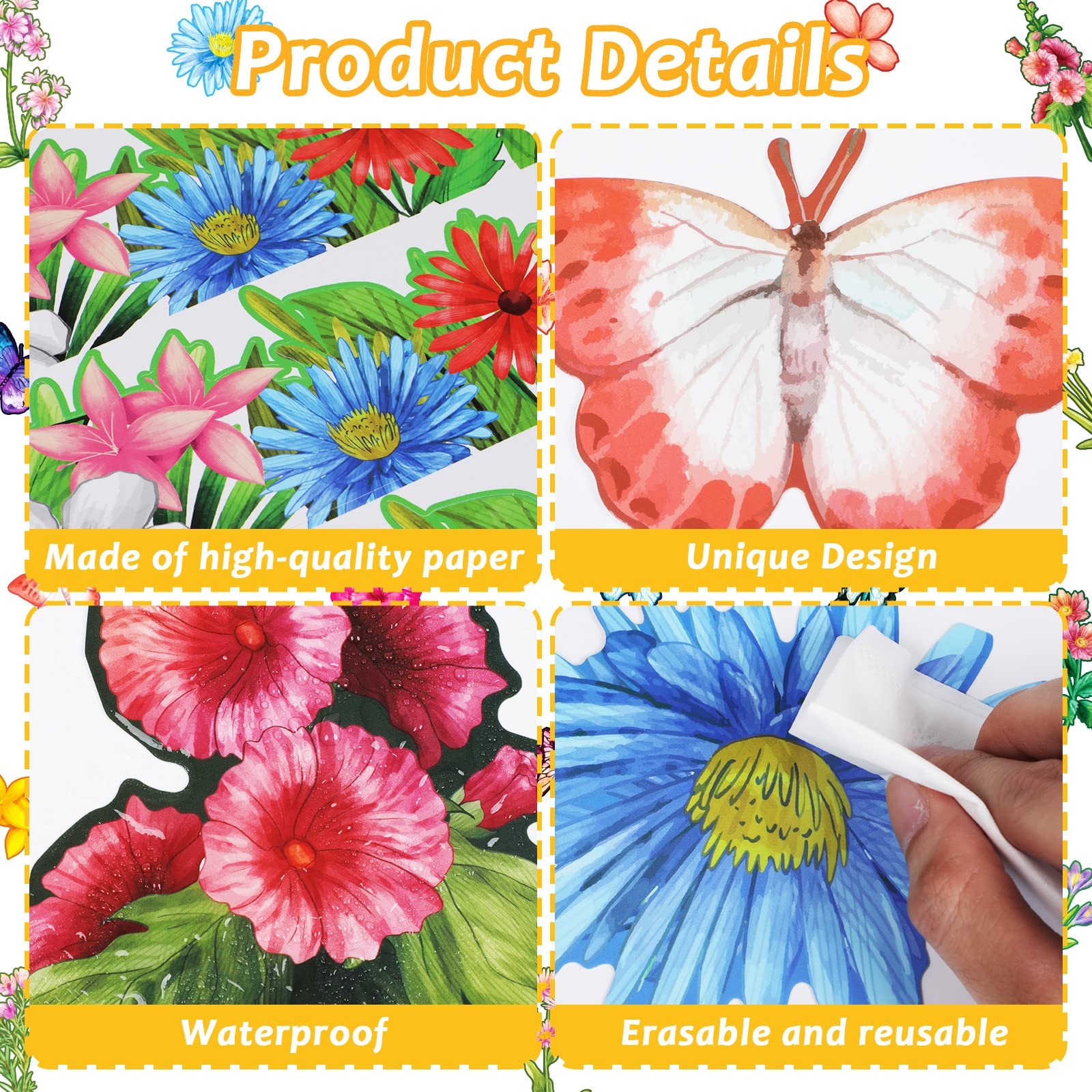 Snapklik.com : Spring Bulletin Board Decorations Spring Flower Bulletin ...