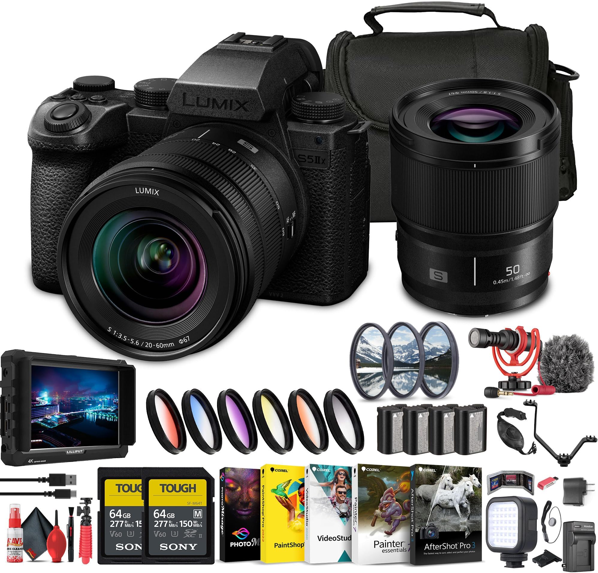 Amazon.com : Panasonic Lumix S5 IIX Mirrorless Camera with 20-60mm and ...
