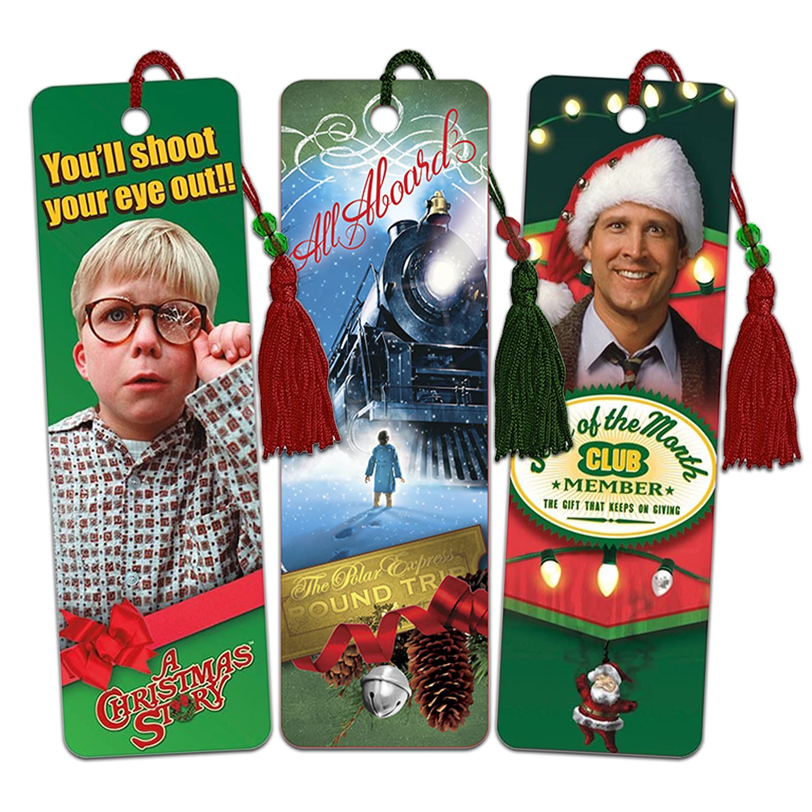 Buy Holiday Christmas Movies Bookmark Set - Bundle with 3 Christmas ...