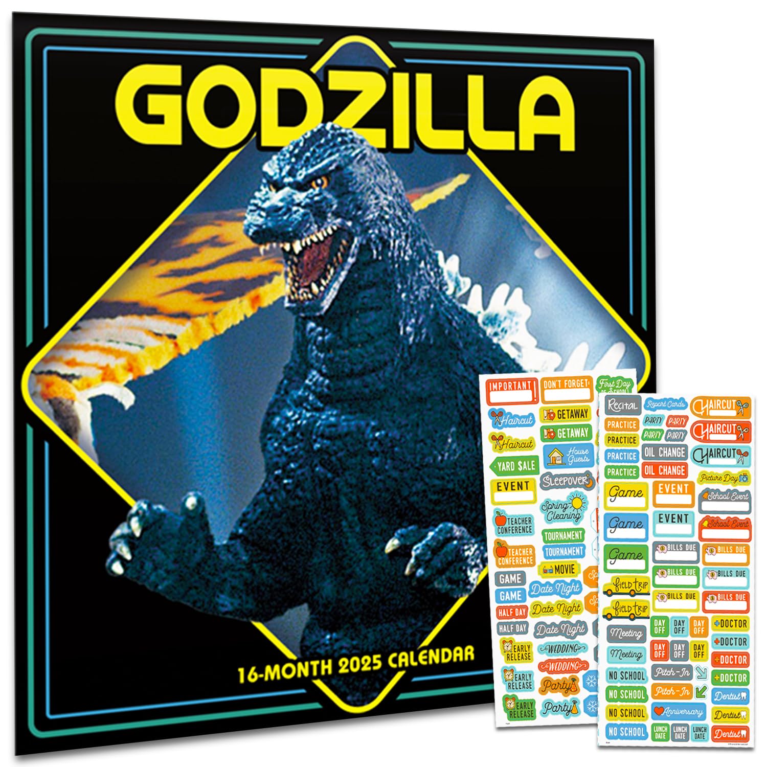 Snapklik.com : Godzilla Calendar 2025 - Deluxe 2025 Classic Japanese ...