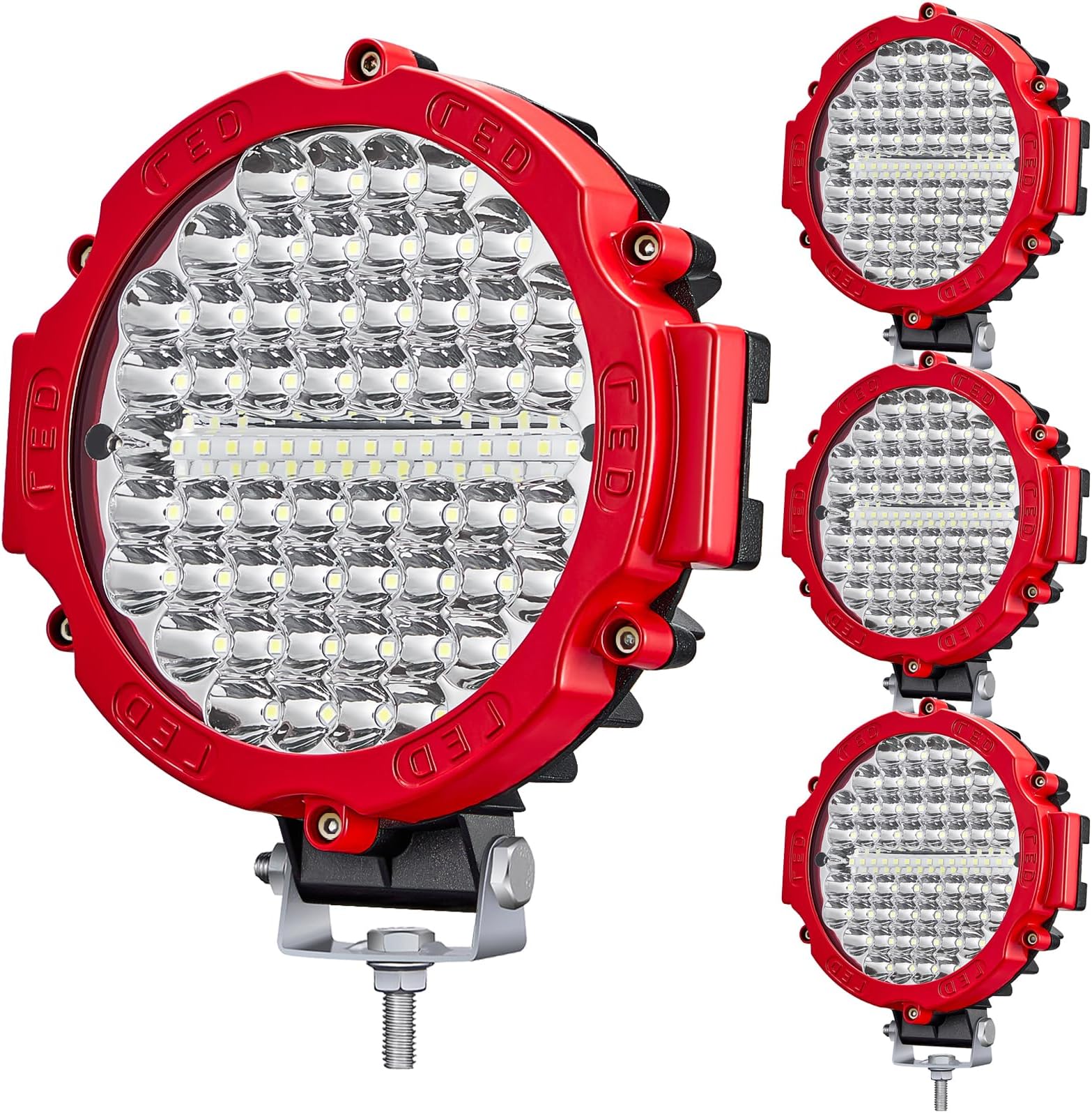 Amazon.com: SAN-YOUNG Round LED Offroad Driving Lights 210W 21000lm LED ...