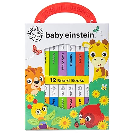 Amazon.com: Baby Einstein - My First Library Board Book Block 12-Book ...