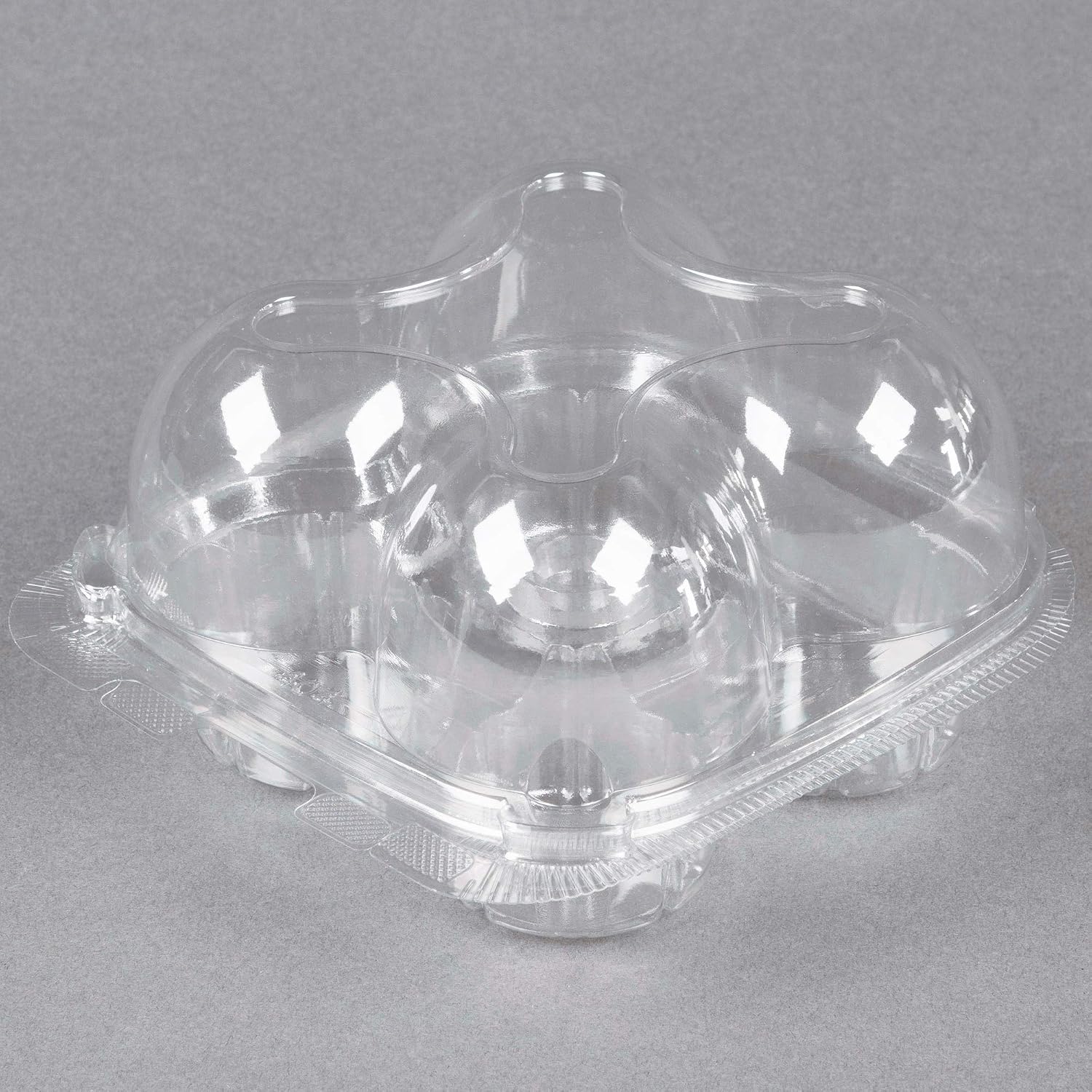 Amazon.com: 60 Cupcake Containers Plastic Disposable | High Dome Clear ...