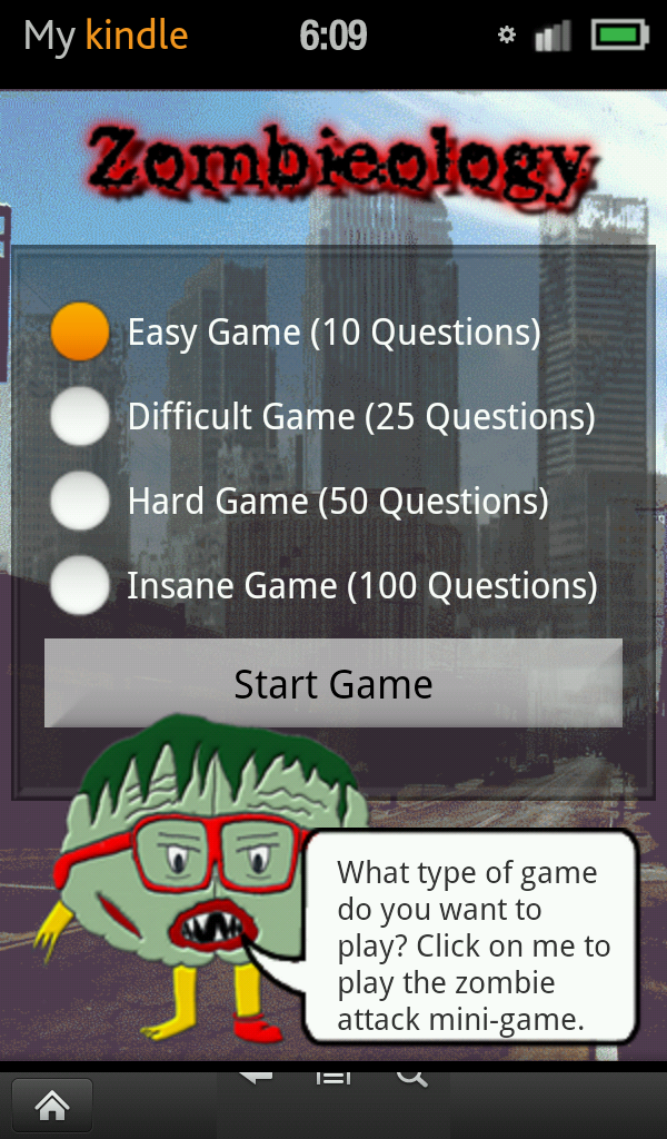 Zombieology - Zombie Trivia - App on Amazon Appstore