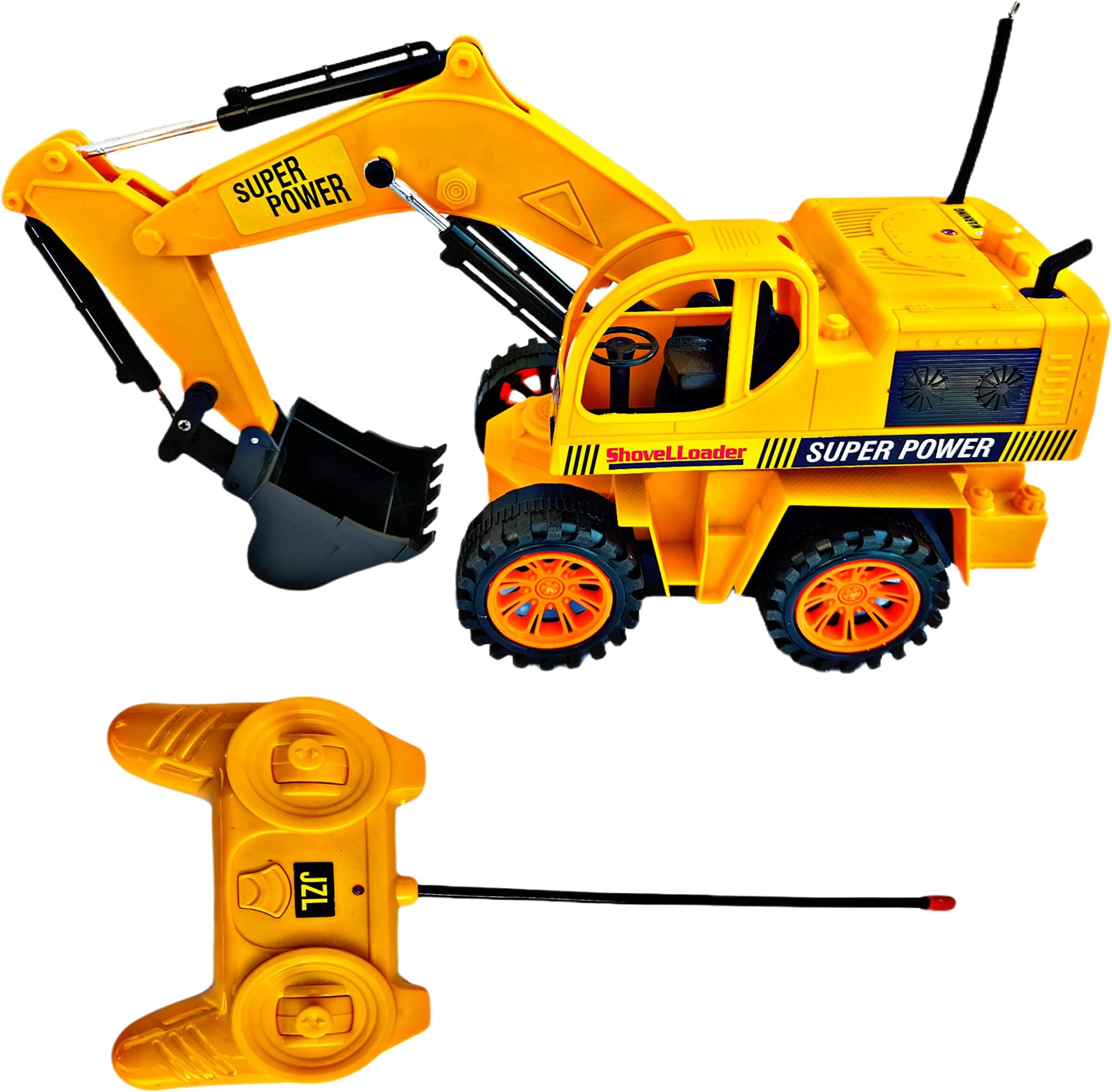RUHANI Remote Control Battery Operated JCB Truck Moving Parts Forward ...