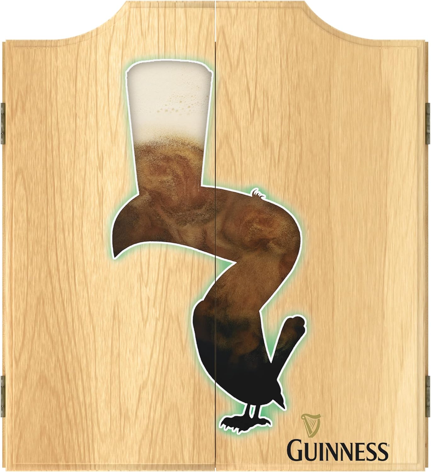 Amazon.com : Guinness Dart Board Cabinet Set - Ready to Play Bristle ...