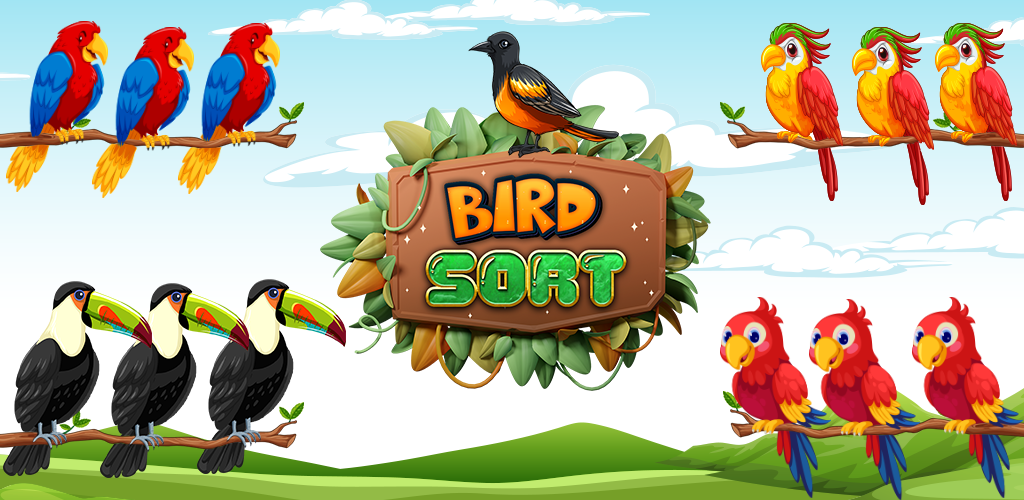 Bird Sort Puzzle Master - Fun Color Sorting Relaxing Sortpuzz Game ...