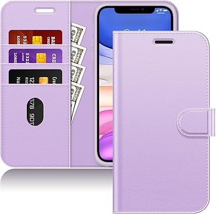 Amazon.com: JETech Wallet Case for iPhone 11 6.1-Inch, Shockproof PU ...