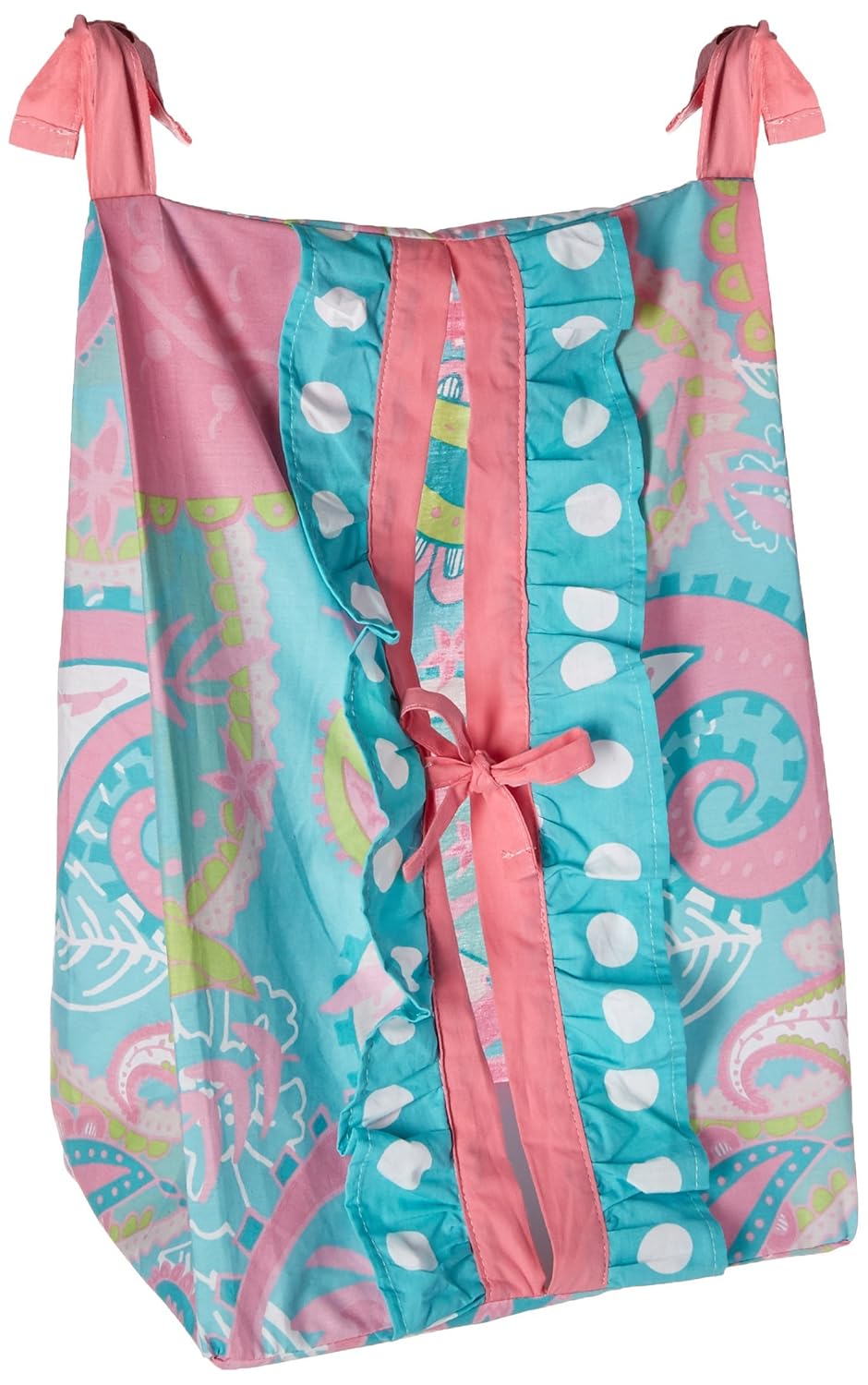 Amazon.com : My Baby Sam Pixie Baby Diaper Stacker, Aqua and Pink, 2 ...