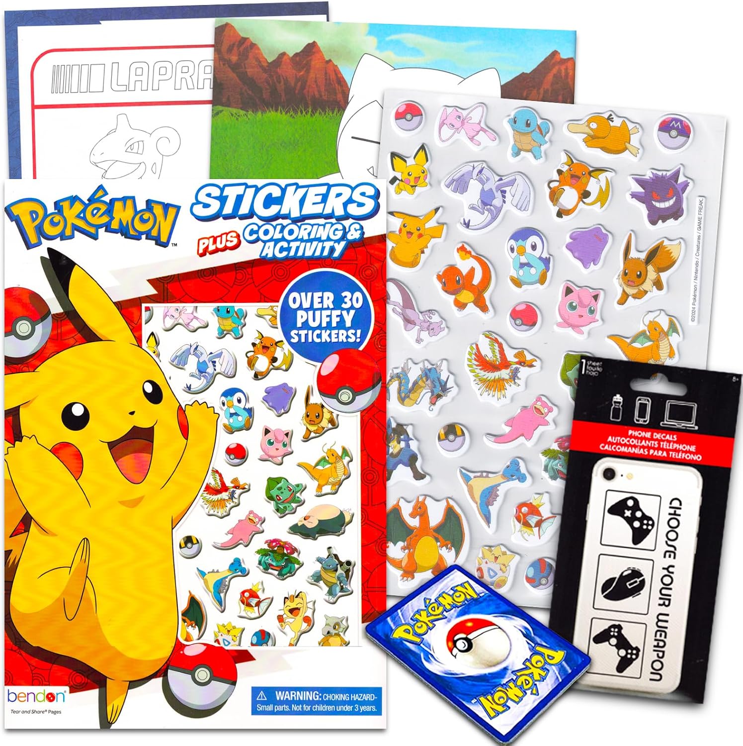 Amazon.com: Pokemon Coloring Books for Kids Ages 4-8 - Bundle with ...