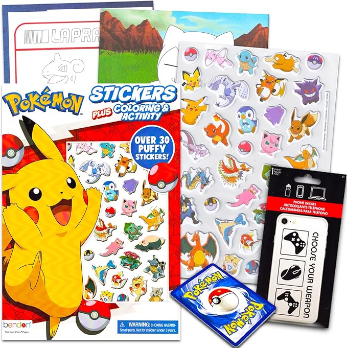 Amazon.com: Pokemon Coloring Books for Kids Ages 4-8 - Bundle with ...