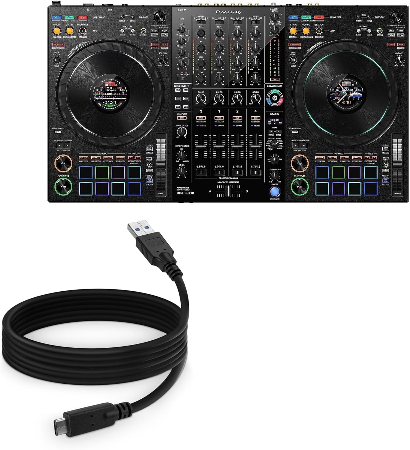 Amazon.com: BoxWave Cable Compatible with Pioneer DJ DDJ-FLX10 ...