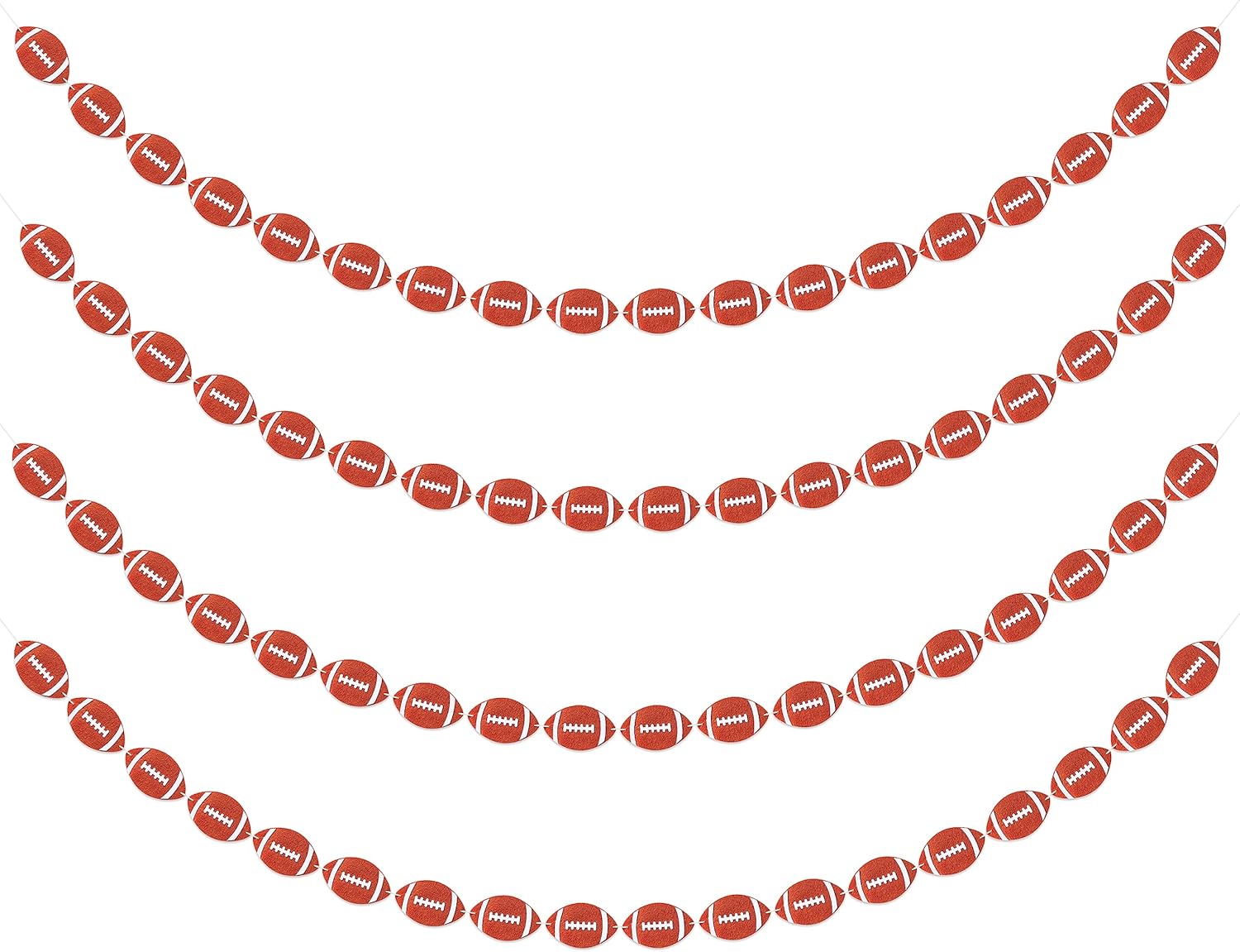 Amazon.com: WATINC 4pcs Football Garland Party Decorations, Sports Felt ...