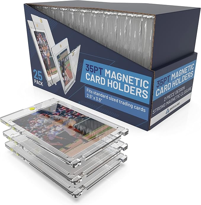 Amazon.com: Premium Magnetic Card Holder (25 Pack) | 35PT Magnetic Card ...