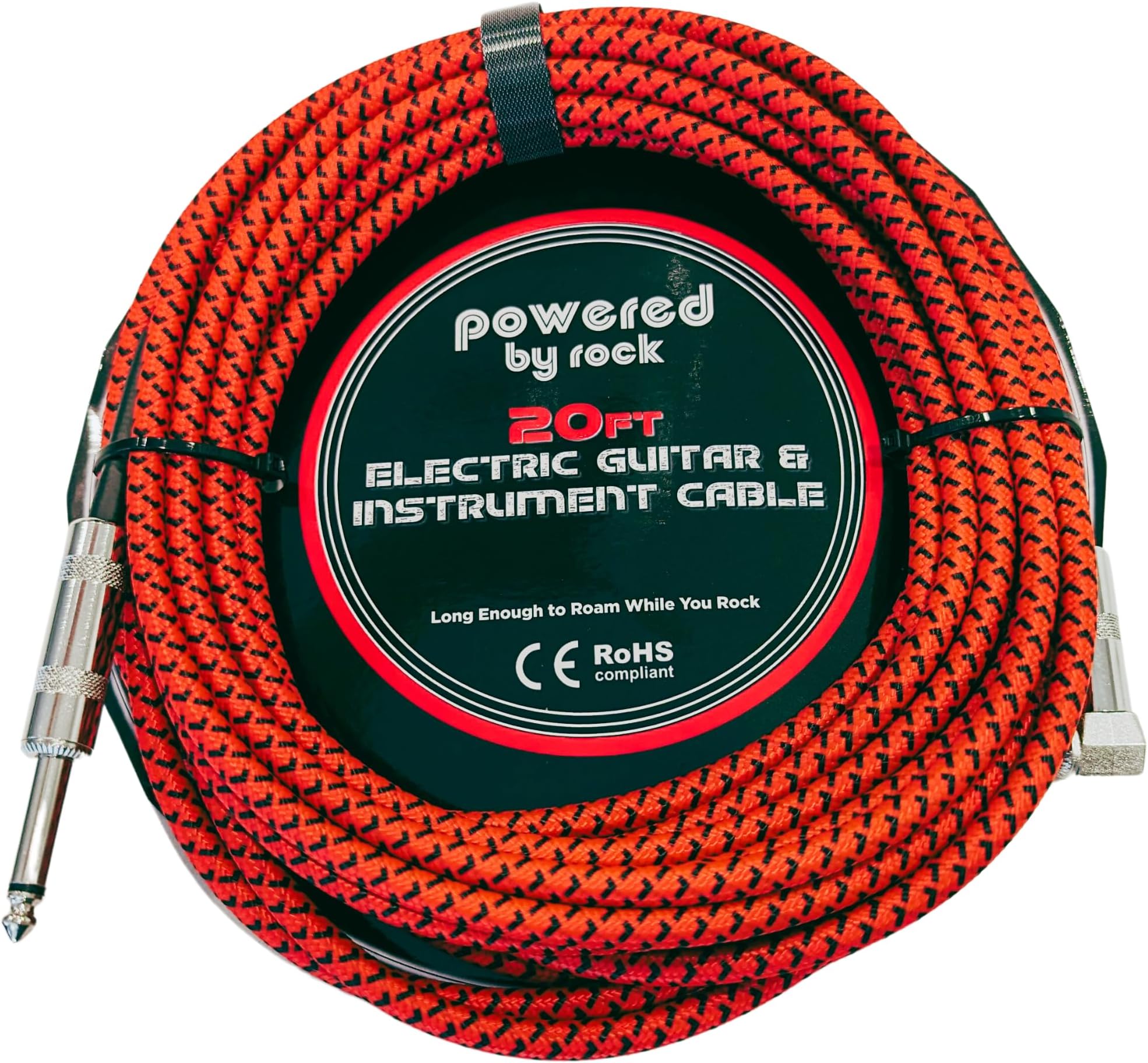 Amazon.com: Godlyke Power-All C-Y/R Electric Guitar Cable-Y Right Angle ...