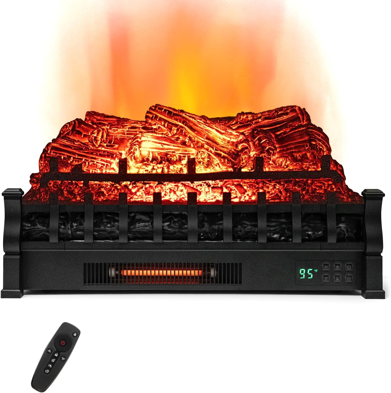 Amazon.com: ORALNER Electric Fireplace Insert Log Set, 26-Inch Infrared ...